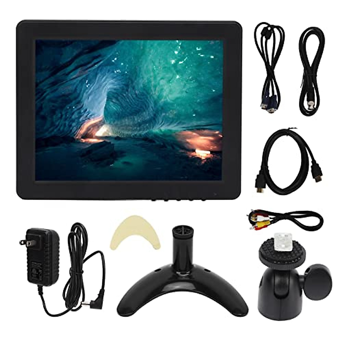 8 Inch TFT LED Monitor, Detailed Pictures of 8 Inch Laptop Portable Monitor Remote Control (US Plug)