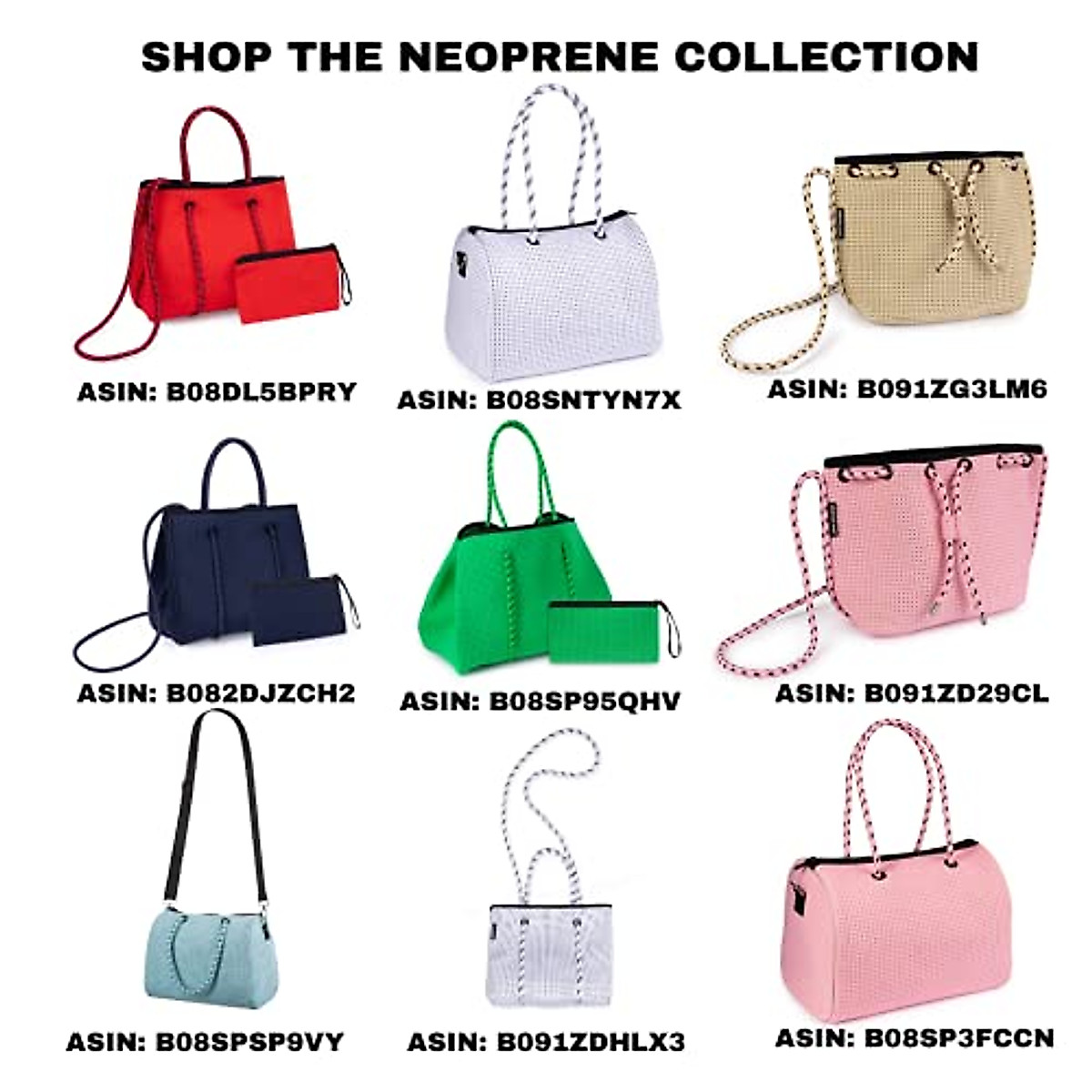 Somewhere Haute Medium Perforated Neoprene Tote With Crossbody Strap for Women (Bright Red)