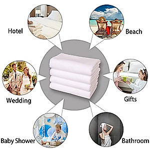 DEKAREAL Personalized Towels with Names 13.8" x 29.5" Custom Embroidered Bath Towels Customized Monogram Hand Towels for Bathroom Beach Kitchen Pool