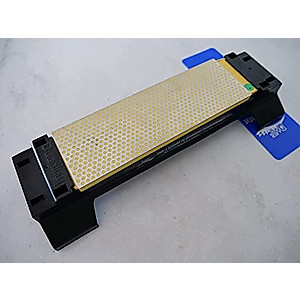 Diamond Machining Technology (DMT) 8-in. DuoSharp Plus Bench Stone Whetstone Extra Fine/Fine Grit Diamond Sharpening Stone with Base (WM8EF-WB)