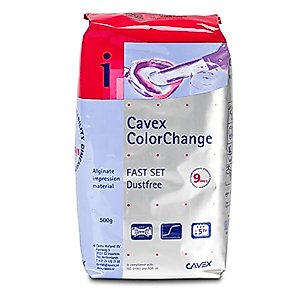 Cavex ColorChange Alginate Impression Material, Fast Set, 500 Grams