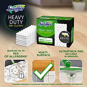 Swiffer Sweeper Heavy Duty Mop Pad Refills for Floor Mopping and Cleaning, All Purpose Multi Surface Floor Cleaning Product, 20 Count, 2 Pack