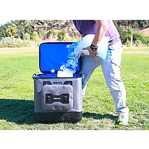 Evolution Outdoor EVO Leak Resistant 50qt Premium Rolling Cooler with Wheels