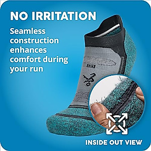 Balega Blister Resist Performance Crew Athletic Running Socks for Men and Women (1 Pair), Black, Small