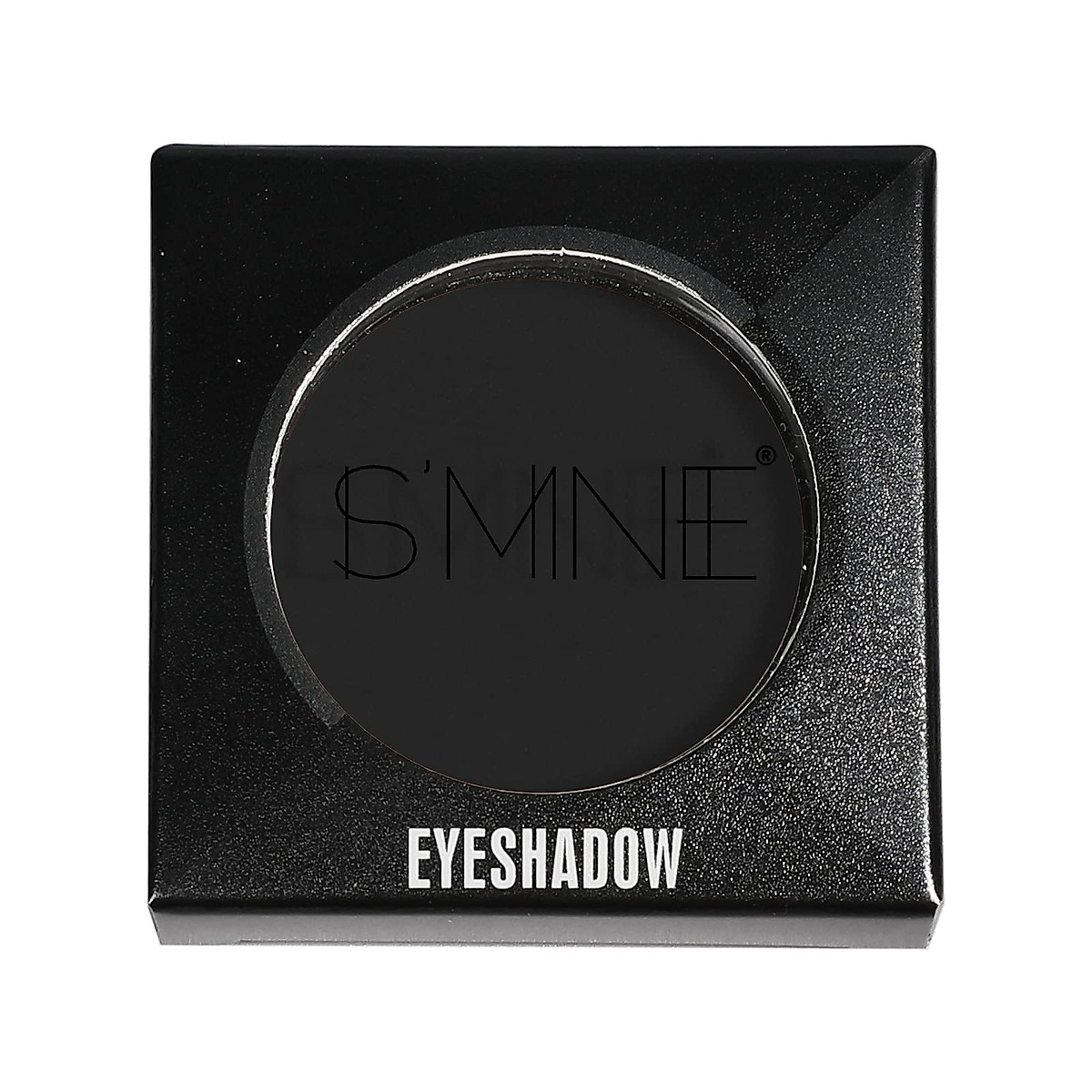 ISMINE Single Black Matte Eyeshadow Powder Palette High Pigment, Longwear, Intense Color Best Black Eyeshadow