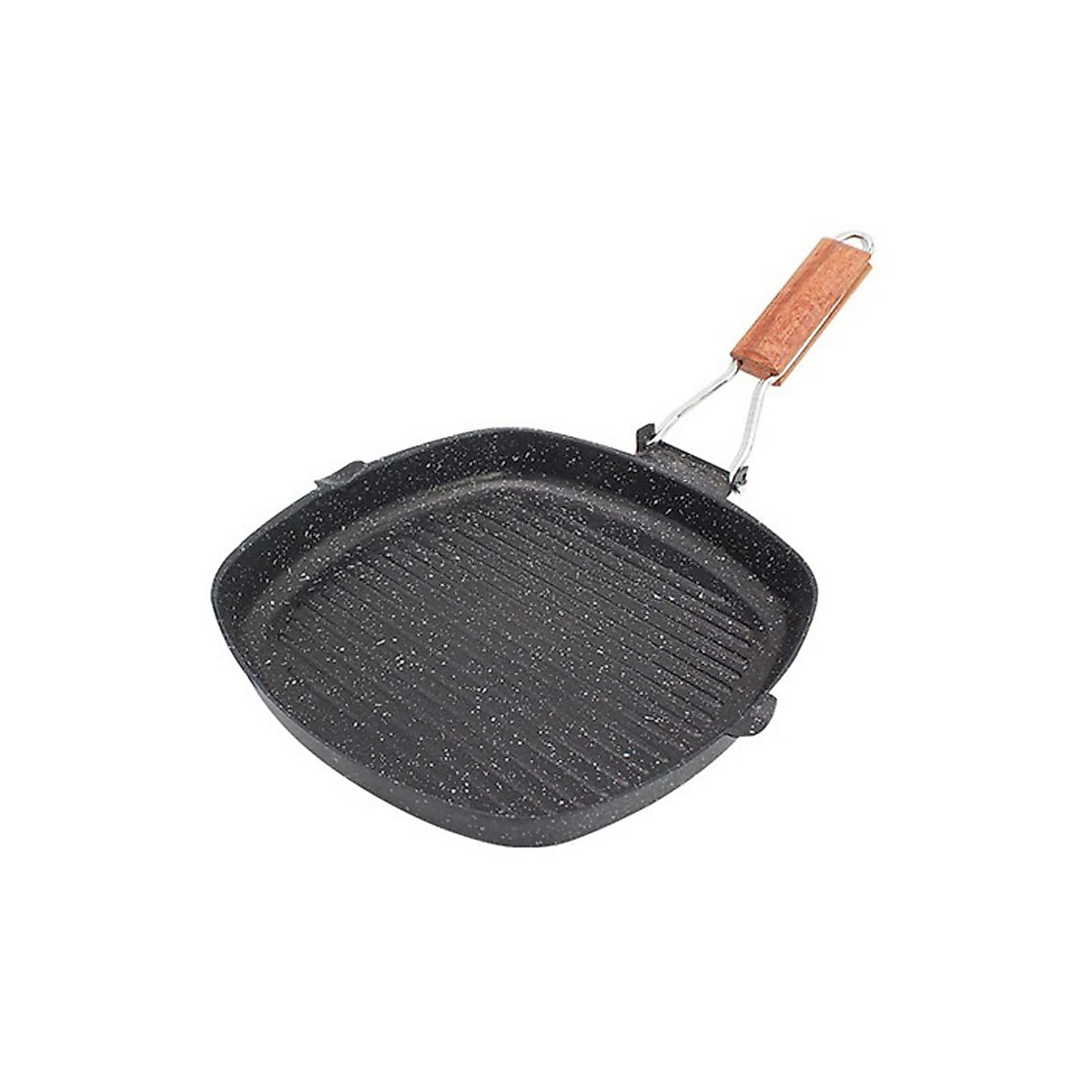 SPICLY Non Stick Frying Pans Frying Pan Non-Stick Folding Pot Phickened Square Grill Plate Kitchen Tools Picnic Grill Household