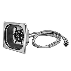 Stainless Steel Glass Rinser Cup Washer Cleaner Automatic for Bar Pub Hotel (Stainless Steel Color)