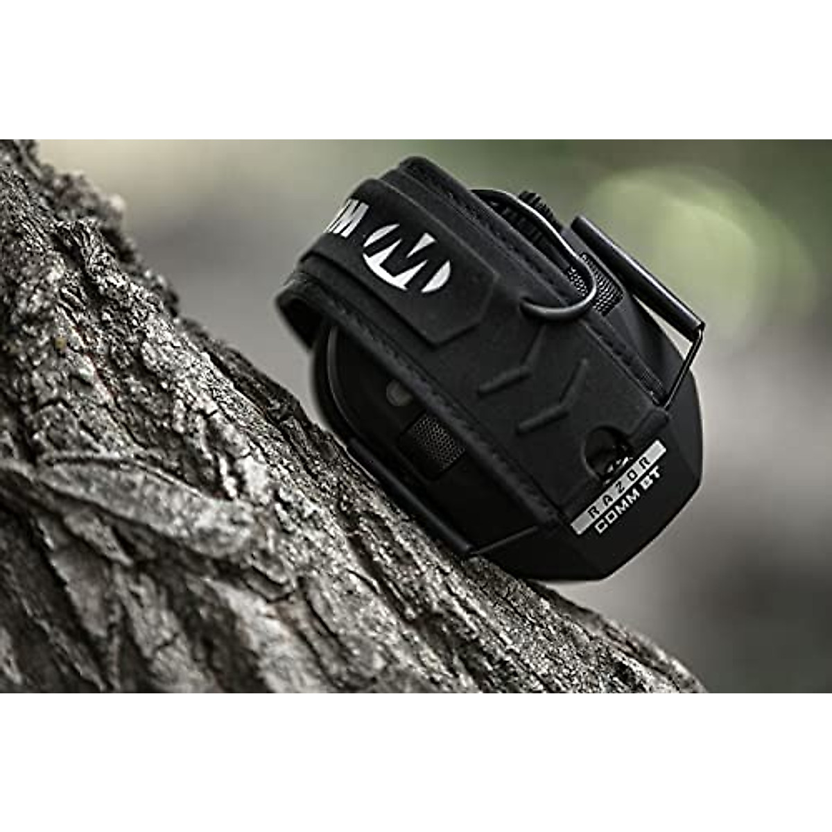 WALKER'S Razor Electronic Quad Muff w/ Bluetooth | 4 Mics 360-Degree Sound Capture 23dB NRR Hearing Protection Range Shooting Earmuffs w/ 2 AAA Batteries, Black