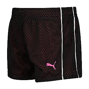 PUMA Girls' Big Active Short, Black, Medium