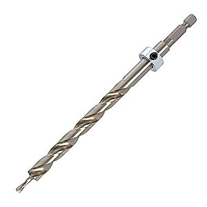 Trend HSS Pocket Hole Jig Drill Bit with Quick Release Hex Shank & Depth Setting Collar, 3/8 Inch, Drill Bit for Hardwoods & Softwoods, PH/DRILL/95Q