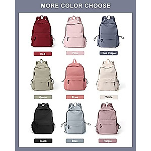 Dark blue Backpack for Women Men, Waterproof High School Bookbag,Lightweight Casual Travel Daypack,Classic Basic College Backpack,Middle School Bag for Teen Girls Boys