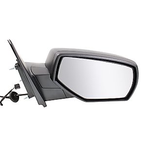Kool Vue Passenger Side Power Heated Mirror for Chevrolet Silverado 1500 GMC Sierra 1500 2014-2018 Manual Fold Without Signal Light, Blind Spot Light, Memory & Puddle Lamp Textured