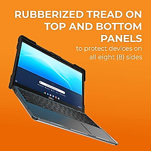 Gumdrop SlimTech Laptop Case Fits Dell Latitude 3330 13-inch (2-in-1) Designed for K-12 Students Teachers & Classrooms – Drop Tested Rugged Shockproof Bumpers for Reliable Device Protection – Black