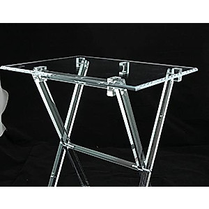 Clear Acrylic Folding TV Snack Tray