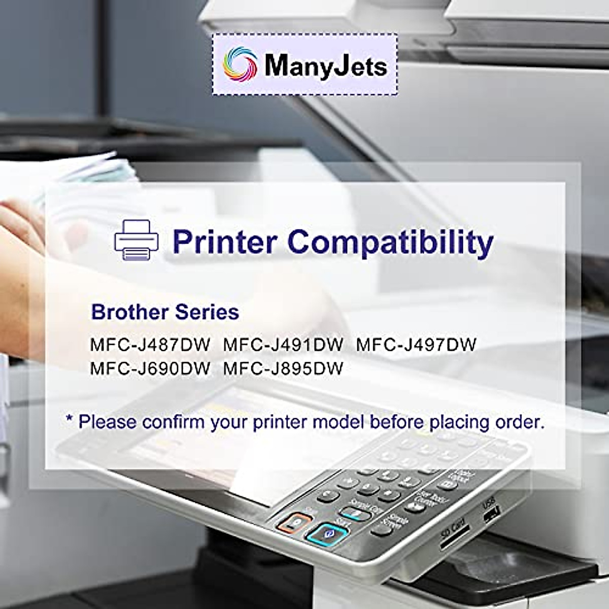 ManyJets LC3013 Compatible Ink Cartridge Replacement for Brother LC3013 LC3011 Work with Brother MFC-J497DW MFC-J895DW MFC-J690DW MFC-J491DW Printer (4 Black, 2 Cyan, 2 Magenta, 2 Yellow, 10-Pack)