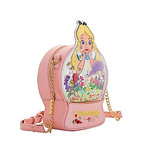 Danielle Nicole X Disney Alice in Wonderland Snow Globe Crossbody - Fashion Cosplay Disneybound Cute Crossbody Bags Multicolor