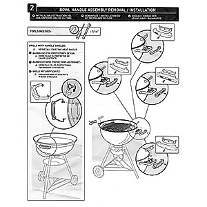 Weber #80671 Charcoal Grill Lid Handle