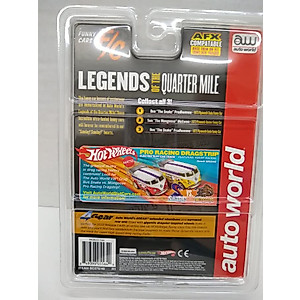 Auto World SC376-2 Legends of The Quarter Mile Tom The Mongoose McEwen 1972 Duster Funny Car HO Scale Electric Slot Car - Blue