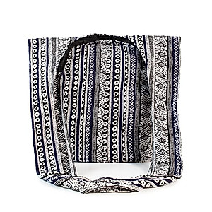 Delrosaria Bohemian Hippie Crossbody Bag Hobo Sling Bag Cotton Messenger Shoulder Bags