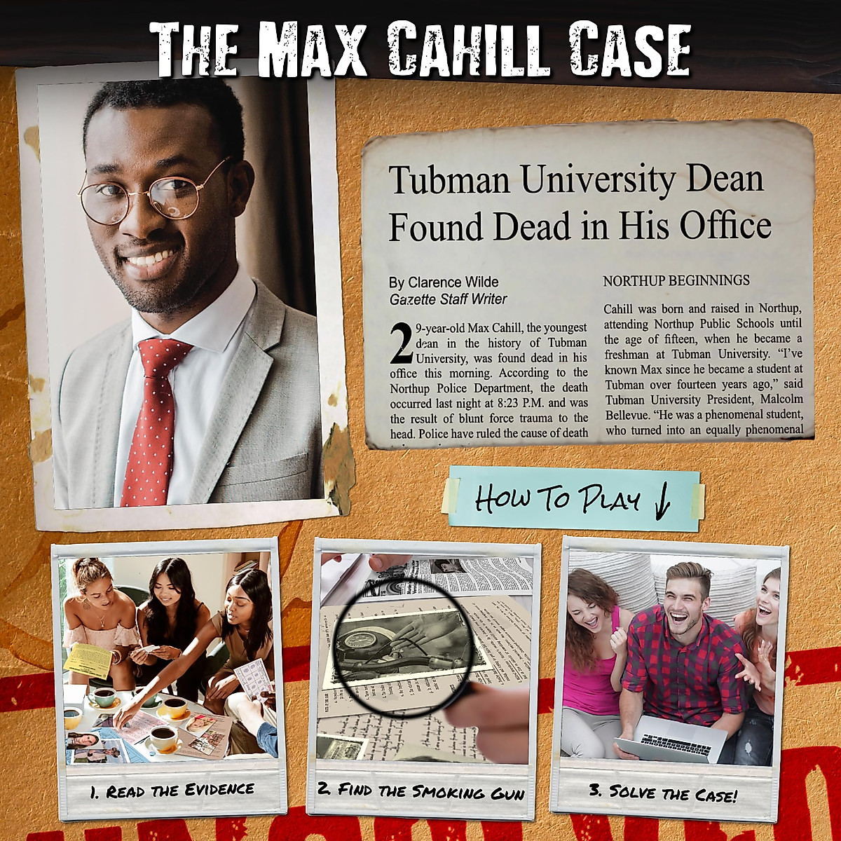 Unsolved Case Files | Cahill, Max - Cold Case Murder Mystery Game - Can You Solve The Crime?