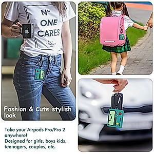 AirPod Pro 2 Case Cover, KOREDA Cute Cartoon Game Case for Airpods Pro 2nd Generation/1st Generation (2022/2019), Funny Kawaii Fashion 3D Cartoon Silicone Case with Keychain for Kids Girls Teens Boys