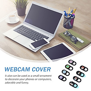 Milisten Sliding 8 PCS Camera Cover Webcam Cover Slide Laptop Privacy Cover Camera Slide Lens abs Slider Computer Webcam Slider