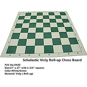 Professional Staunton Chess Set Combo , 4-Queens 3" King 17" Vinyl Roll-up Board 22" Chess Bag 50 Games Scorebook & Pens Tournament