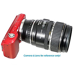 Fotasy Manual EF EFS Lens to E Mount Adapter, EF E Mount, EF Adapter to E Mount, Adapter for Cannon EF lense, Compatible with Sony a7 a7r a7s a7 II III IV a9 a9II a7c aplha 1 a6600 a6500 a6400 a6300