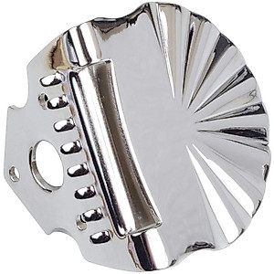 Golden Gate M-134 Vintage Scalloped Tailpiece - Nickel,brown