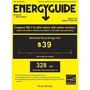 Saeoola Mini Fridge with Freezer, 3.2 Cu.Ft, 2 Doors Compact Mini Refrigerator with Separate Freezer for Dorm, Bedroom, Office, Apartment with 7-Level Temperature Control, Removable Shelves (Black)