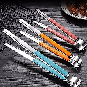 TXIN 3 Sizes BBQ Tongs Professional Grilling Tongs Stainless Steel Barbeque Tongs Heavy Duty Barbecue Tongs