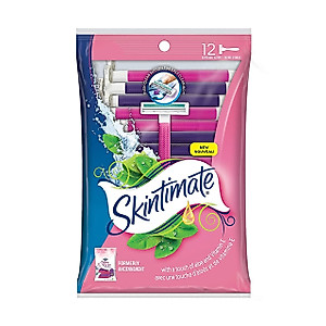 Schick ST2 for Women Sensitive Skin Disposable Razor, 12 Count (Pack of 2)