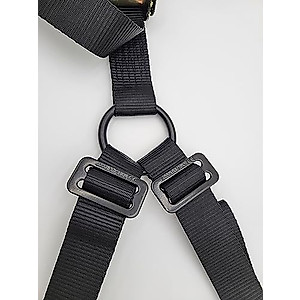 Spare Tire Strap, 3 Way Ratchet Y Strap, 1.5 inch Wide Adjustable, Tire Tie Down Strap for UTV or Truck Tires, Color Black