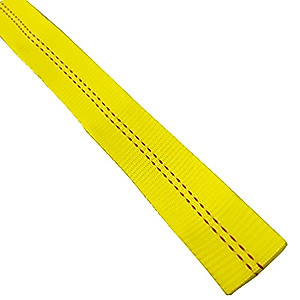 HFS (R) 2" X 30', 4.5 Ton 2 Inch X 30 Ft. Polyester Tow Strap Rope 2 Hooks 10,000lb Towing Recovery