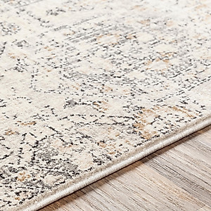Mark&Day Area Rugs, 5x7 Geelbroek Traditional Tan/Ivory Area Rug, Beige Grey Black Carpet for Living Room, Bedroom or Kitchen (5'3" x 7'3")