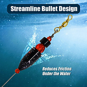 Reaction Tackle Carolina Rig - 3/4oz - Black (6 Pack)