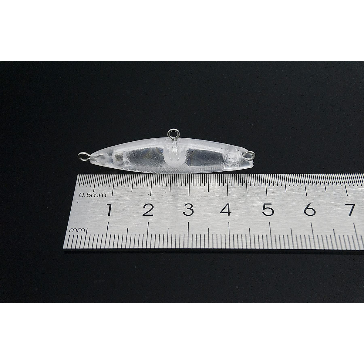 10PCS Unpainted Lure Blanks 1.46g 4.8cm with 4mm Free Fishing Eye Crankbait Baits Simulation Blank Body Clear Hard Baits Trout Salmon Minnow Lure Popper Lures Topwater Freshwater 4mm 8257