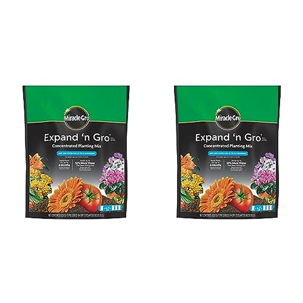Miracle-Gro Expand 'n GRO Concentrated Planting Mix 0.33 CF (Pack of 2)