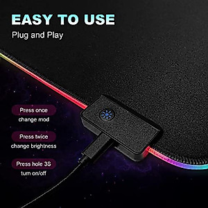 Mouse Pads Blue Pink Anime Cute Girls Large RGB LED Mousepad Anime for Gamer Yellow Background Gaming Mouse Pad Computer Accessories Big Keyboard Laptop Desk Mat,Color,XX-Large(400X900MM)