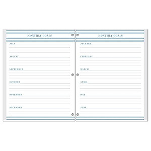 Office Depot® Brand Fashion Monthly Academic Planner, 8-1/4" x 10-3/4", Stripes, July 2022 to June 2023, ODUS2133-022