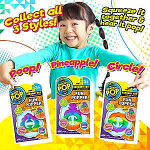 JA-RU Snapper Fidget Toy (3 Fidget Toys) Hand Grip Fun Popper Snap It Squeeze Grab Stress Relief Toy. Party Pop Snaps Noise Maker Click Finger Sensory Toys for Kids Autism. 4791-3s