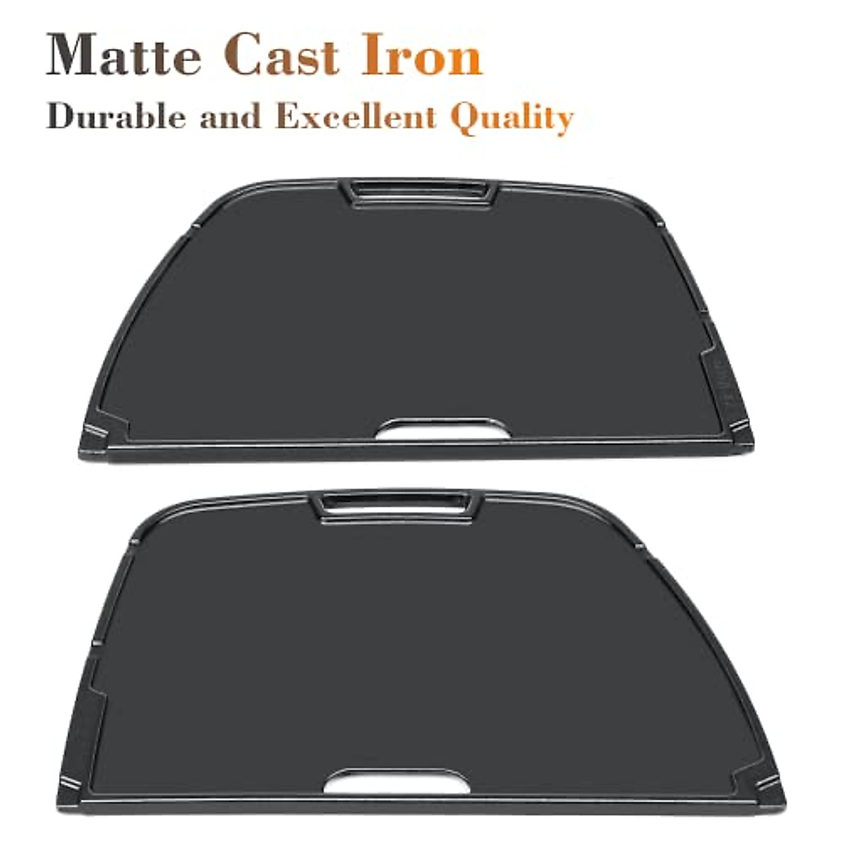 Hisencn Cast Iron Reversible Griddle for Napoleon Portable Barbecue Grill All TravelQ 285 Series, for Napoleon Pro285x, PRO285X-BK, PRO285-BK, PRO285, TQ285X, TQ285X-1, TQ285X-BL, Non-Stick, 1-Pack