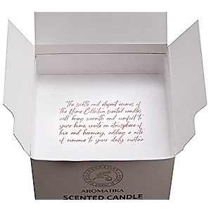 Mysterious Sandalwood Scented Candle - Aromatherapy Candle with Essential Oil - Soywax Candle - Up to 45 Hours Burn Time - Glass Candle Gift - Soy Wax Candles for Home Scented - Home Scented Candles