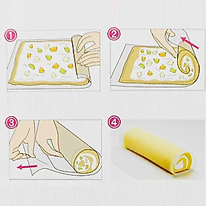 Sushi Roll Cake Roll Maker Silicone Rolling Mat Picnic Lunch Maker Bakeware Mat by Rawori