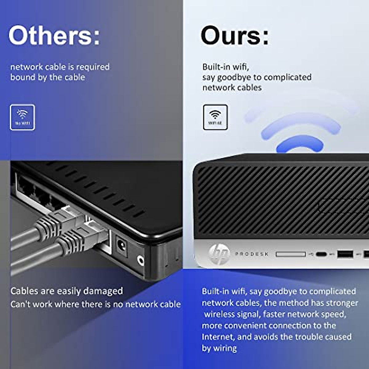HP Desktop PC ProDesk 600 G4 Windows 11 SFF Computer,i5 Small Form Factor Business Desk Top 32GB Ram 1TB NVMe M.2 SSD + 1TB HDD,WiFi,BT,HDMI,DP,DVD,USB-C,Altec Wireless K&M + TJJ Mouse PAD(Renewed)