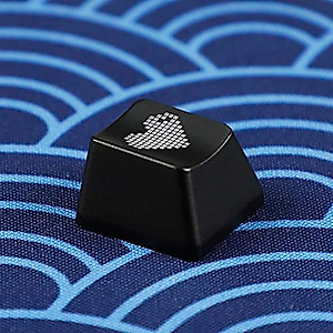 Mechkeeb Love Heart OEM Profile Keycaps 1.6mm Thickness Backlit Shine Through Keycaps Esc WASD Arrow for MX Mechanical Gaming Keyboard (Black Esc 1 pcs)