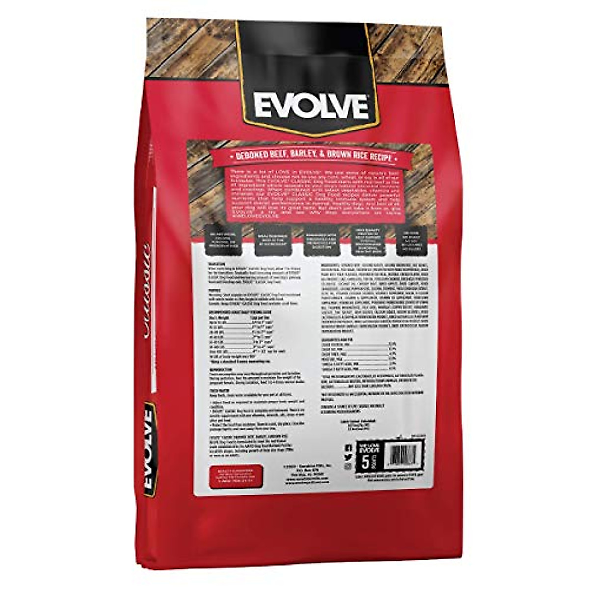 Evolve Pet Food Classics Deboned Beef, Barley and Bison Recipe Dog Food, 3.5-pounds