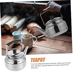 Abaodam 2pcs Pot Portable Kettle Milk Boiler Electric Coffee Percolators Induction Tea Kettle Stainless Steel Teakettle Household Teakettle Home Kettle Teakettle for Home Plastic Milk Jug