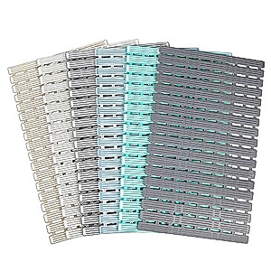 Qidordour Shower Mats Non Slip Bath Mat for Tub, 27 x 15.7 Inch Long Bath Tub Mat with Suction Cups and Drainage Holes, Anti Slip Bathtub Mats for Inside Shower Stall Tray Bathroom Floor, Light Grey