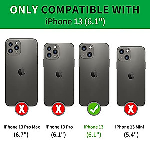 Skycase Wallet Case Compatible for iPhone 13 5G 6.1’’, Support [Magsafe Charge][2 in 1] Magnetic Detachable Flip Folio Wallet Case with Card Slots for iPhone 13 6.1 inch 2021,Navy